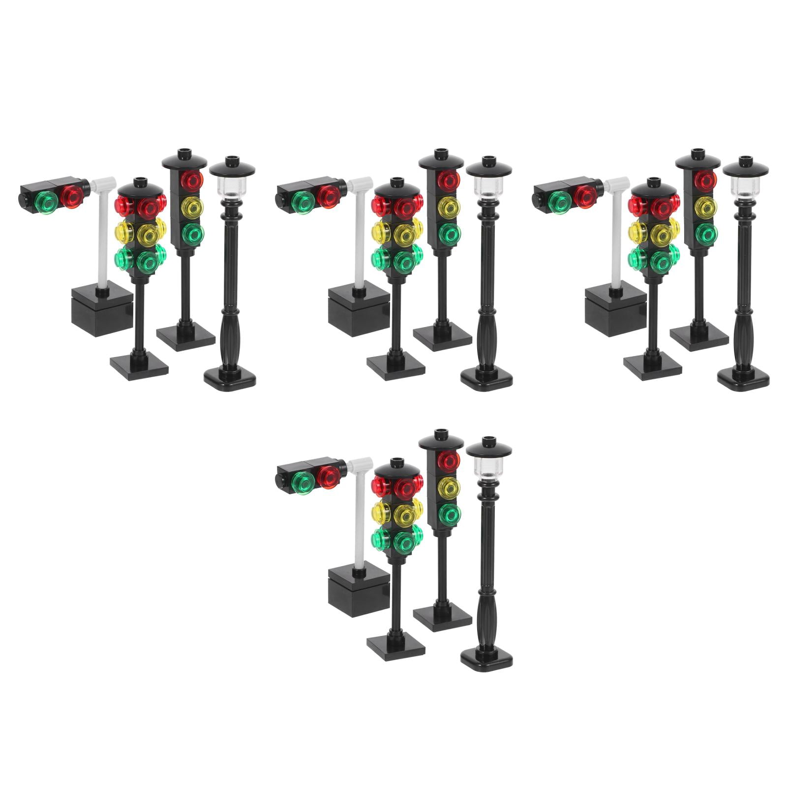 Hemoton 16 pcs Mini Traffic Signal Model Toy Kids Educational Traffic ...