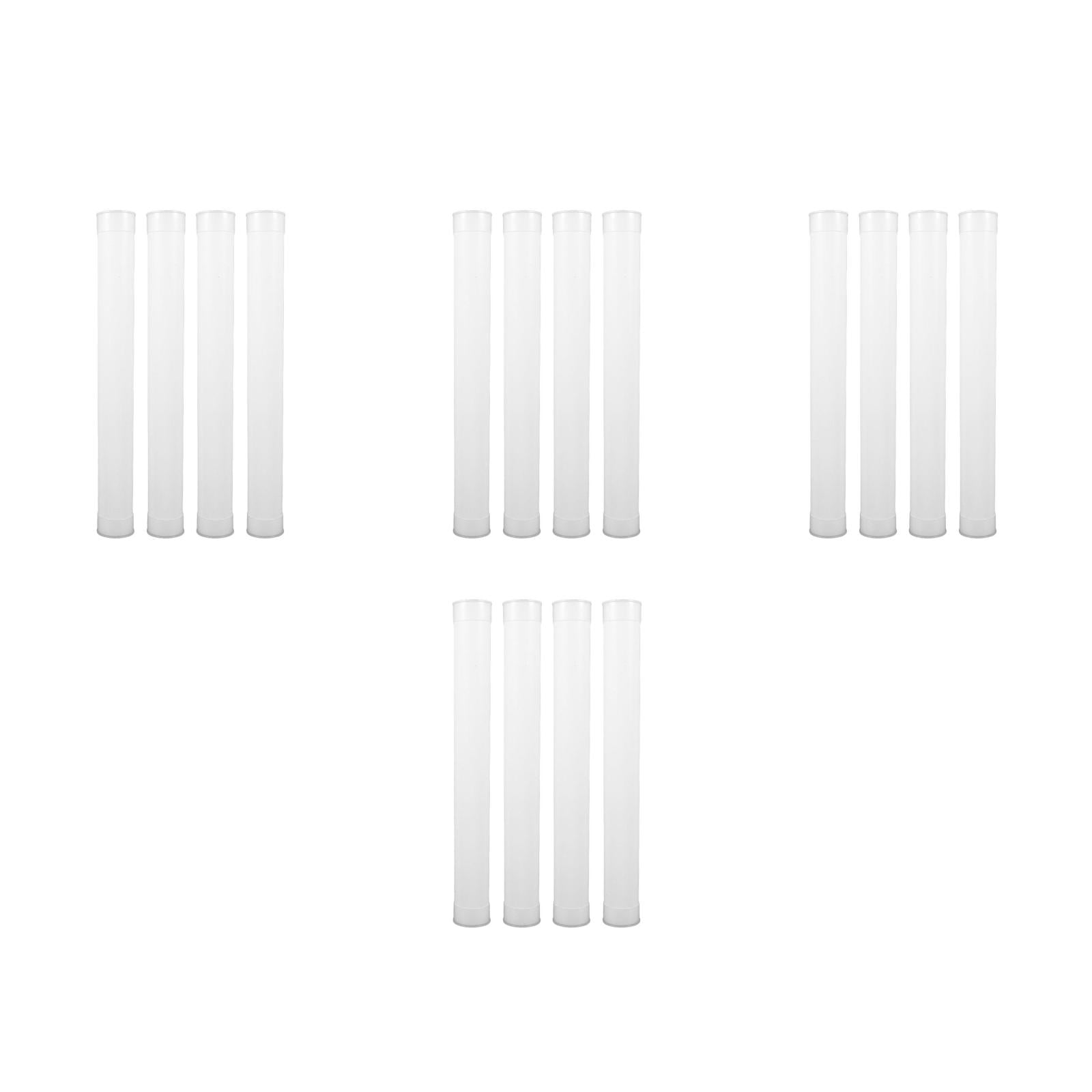 Hemoton 16 pcs Plastic Poster Tube Mailing Tube Shipping Heavy Duty ...