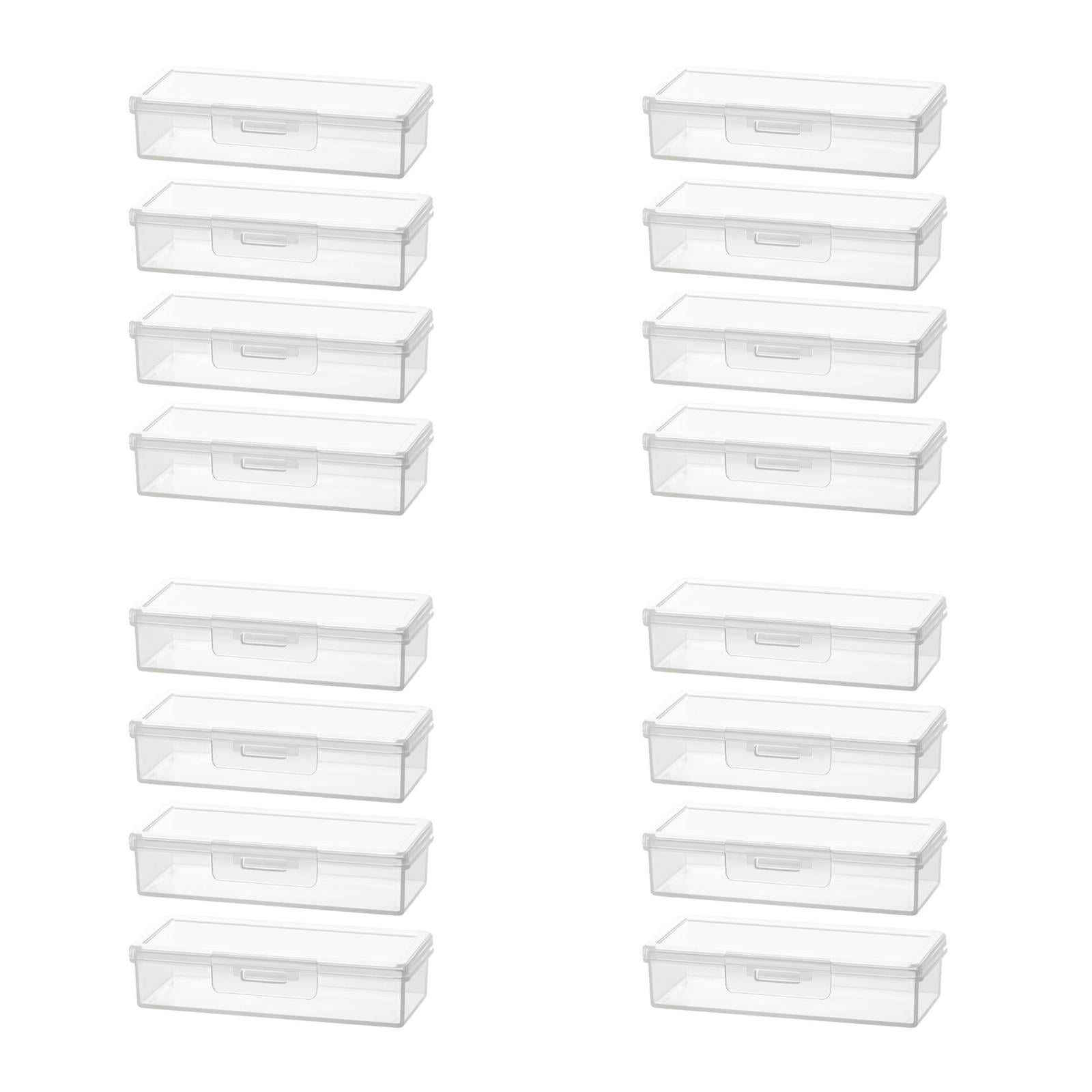 Hemoton 16 pcs Travel Cotton Swab Box Clear Cotton Pad Dispenser ...