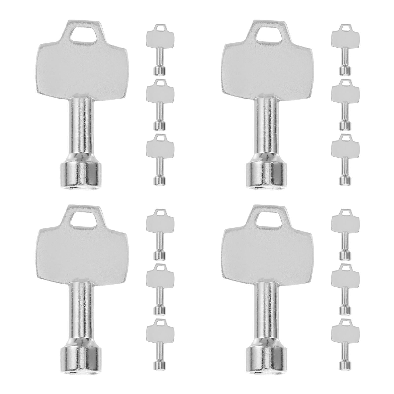 UPGRATOR Raindrops 16 pcs Metal Triangle Socket Keys for Trash Can Lock ...