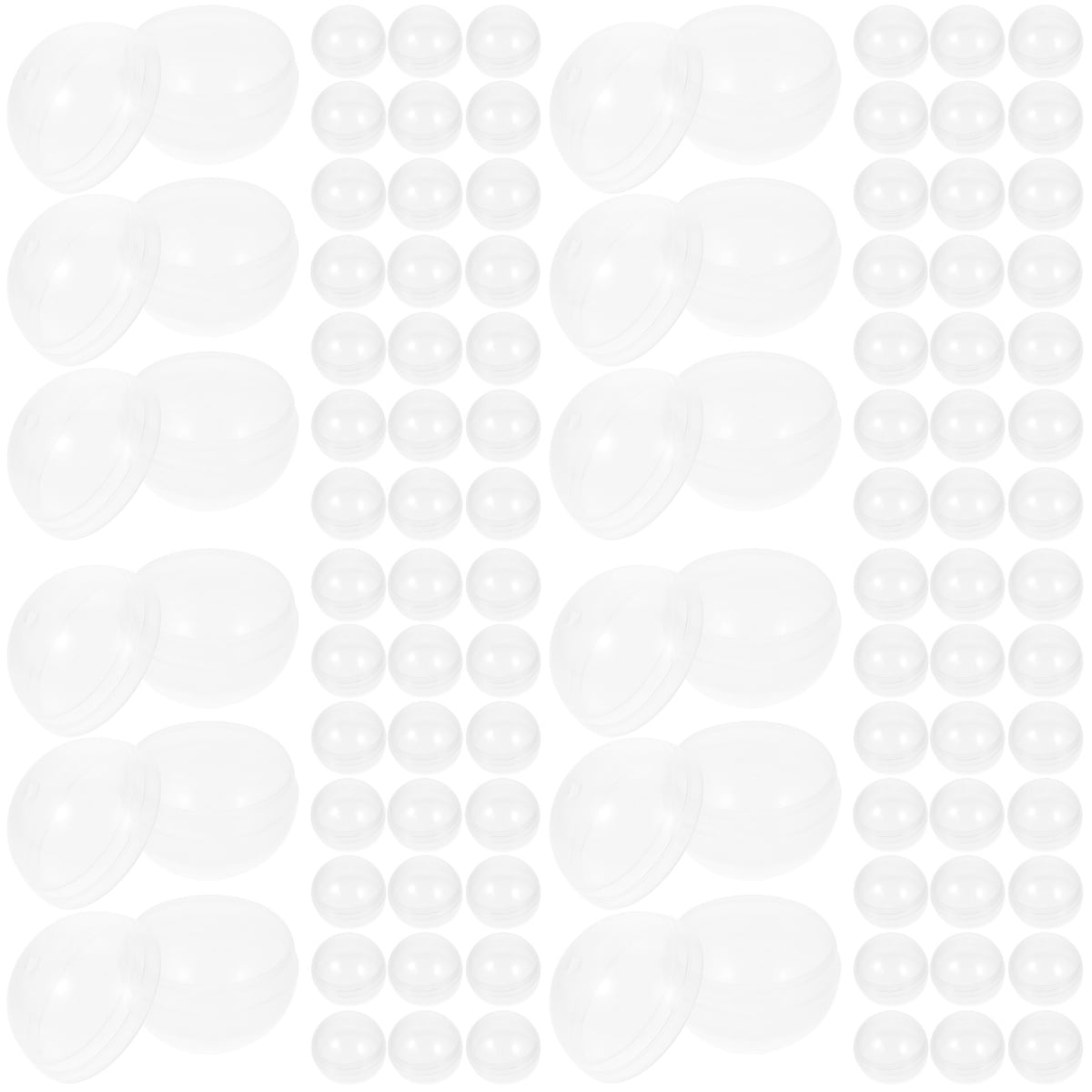 Hemoton 160 pcs Round Fillable Balls Multi-function Plastic Balls ...