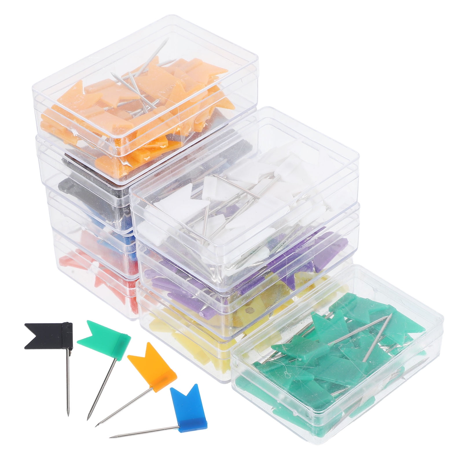 Hemoton 160pcs Flag Map Push Pins For Travel Planning Marking And ...