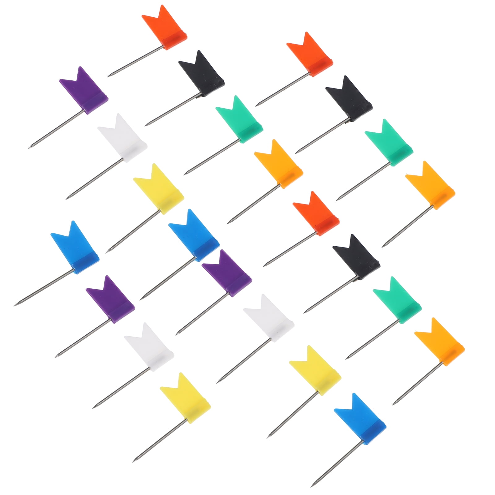 RENACLIPY 160pcs Flag Pushpin For Map Marking Tool Iron Bulletin Board ...