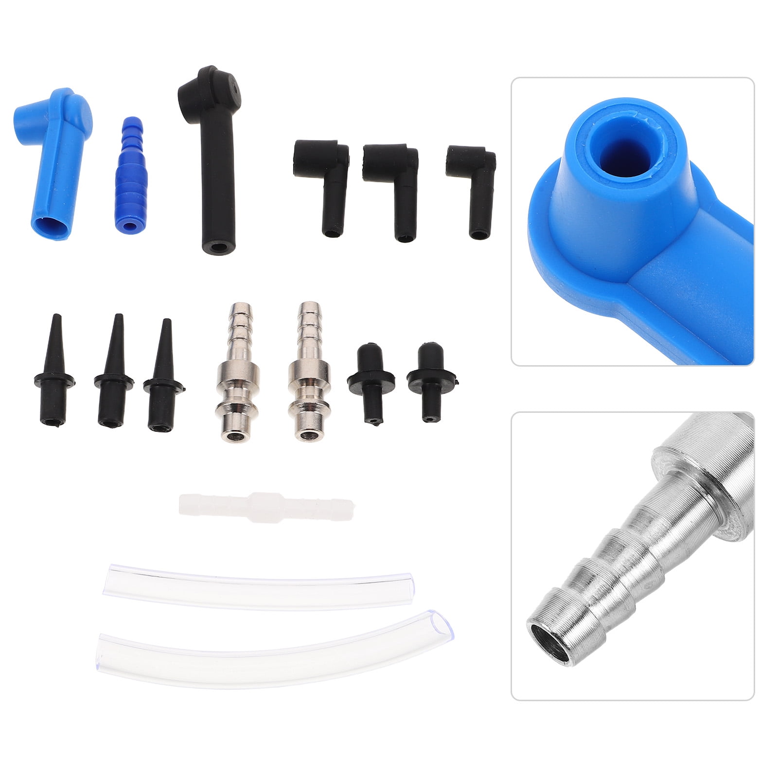 Hemoton 16PCS Oil Bleeder Adapter Brake Fluid Exchange Tool Connector ...