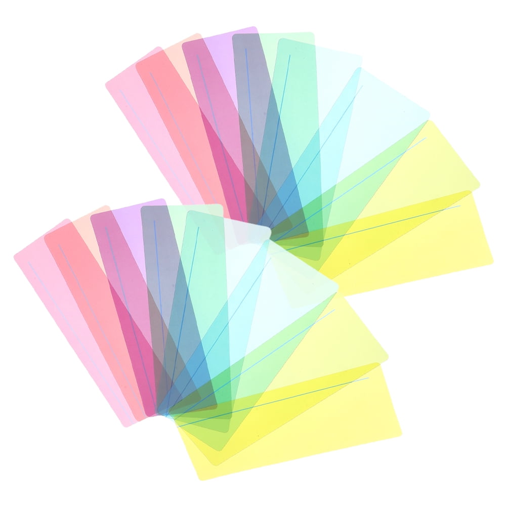 SOPOTUTU Overlays Highlighter Bookmarks Multi Colored 16Pack 7.5x2.8x0 ...