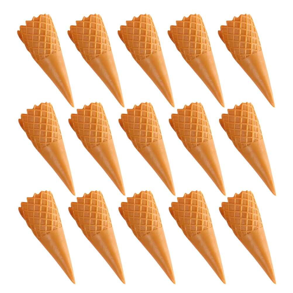 Hemoton 16pcs Lifelike Ice Cream Cone Props Realistic Simulation Ice ...