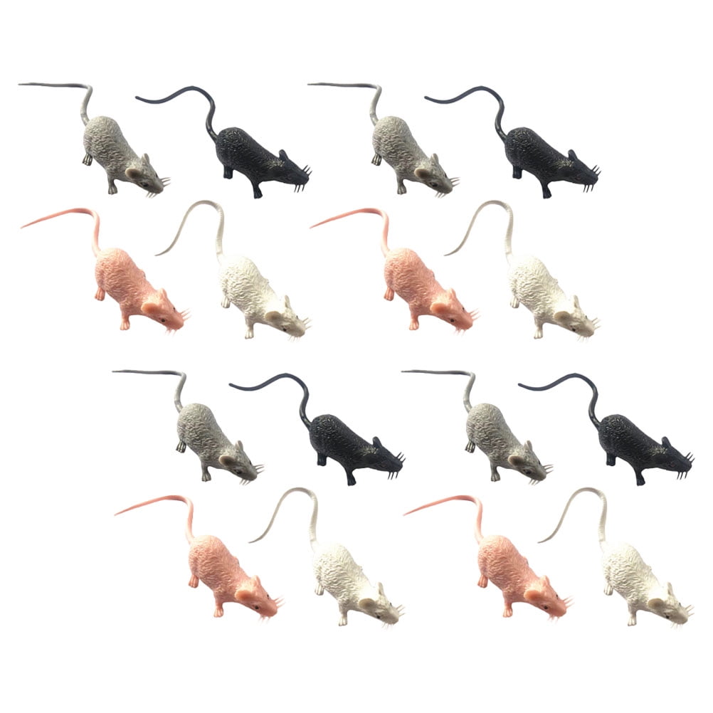 Hemoton 16pcs Realistic Plastic Mouse Figurines Plastic Mouse Rat ...