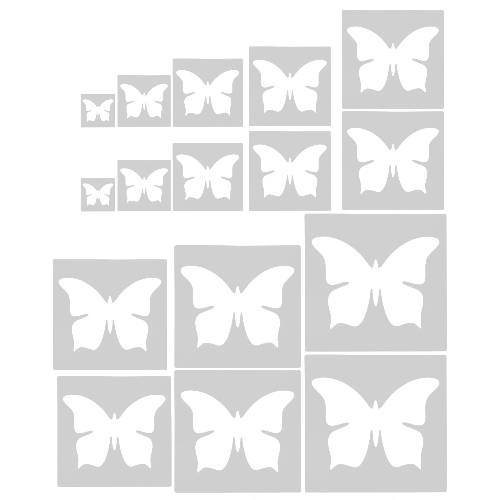 RENACLIPY DIY Decorative Butterfly Stencils Reusable Pet for Home ...