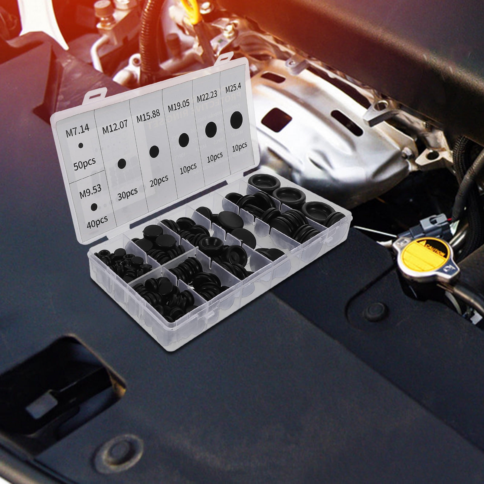 Hemoton 170PCS Rubber Grommets for Wire Routing Electrical Cable ...