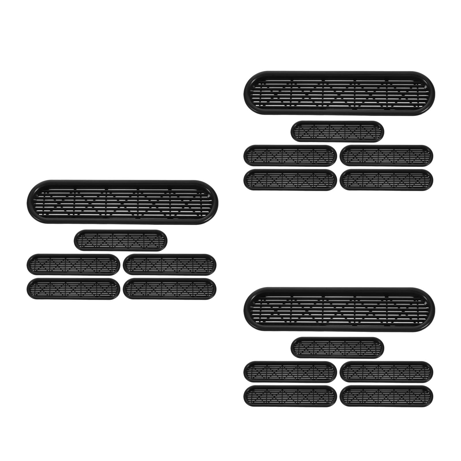 Hemoton 18 PCS Oval Vents Cover Grille Vent Space Vent Cabinet Vent ...
