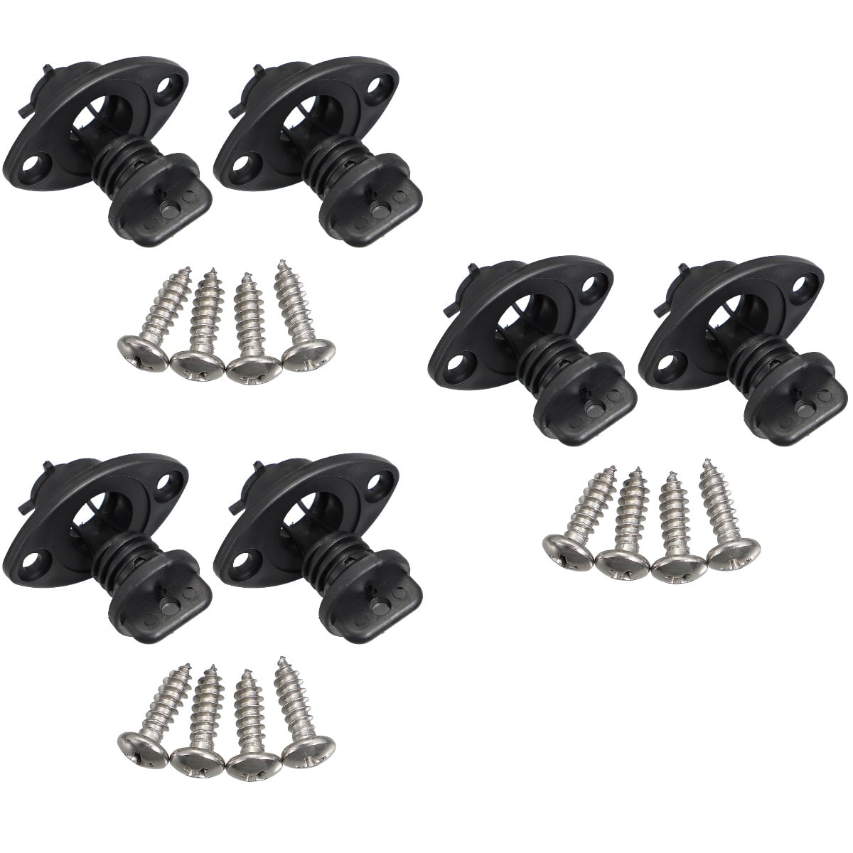 Hemoton 18 Pcs Kayak Scupper Plug Boat Drain Plugs with Screw Thread ...