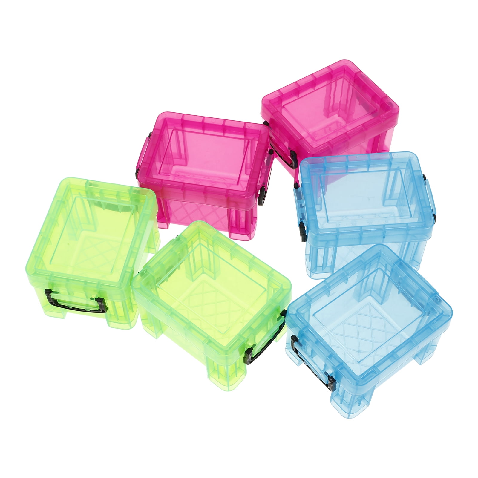 Hemoton 18 Pcs Small Plastic Storage Box with Lid Small Storage Bin Box ...