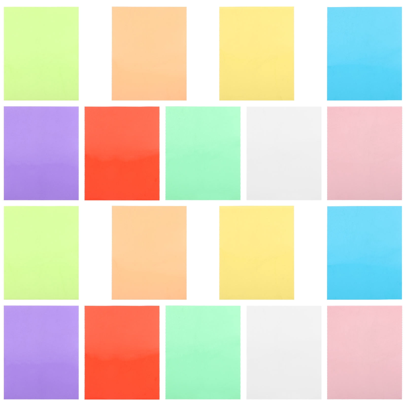 Hemoton 18 Sheets DIY Cellophane Colorful Cellophane Sheets Glass ...