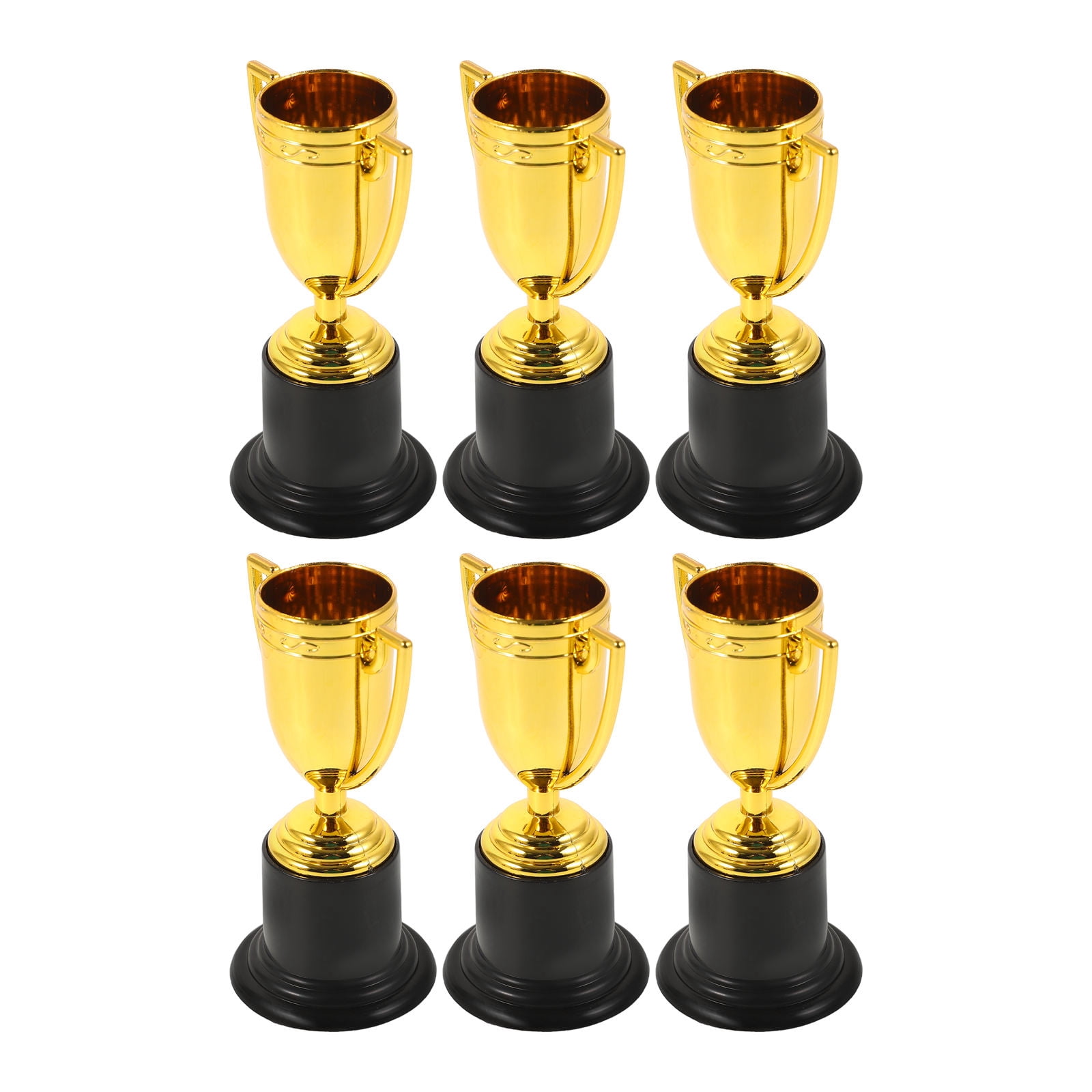 Hemoton 18 pcs 10cm Plastic Golden Trophy Student Sports Award Trophy ...