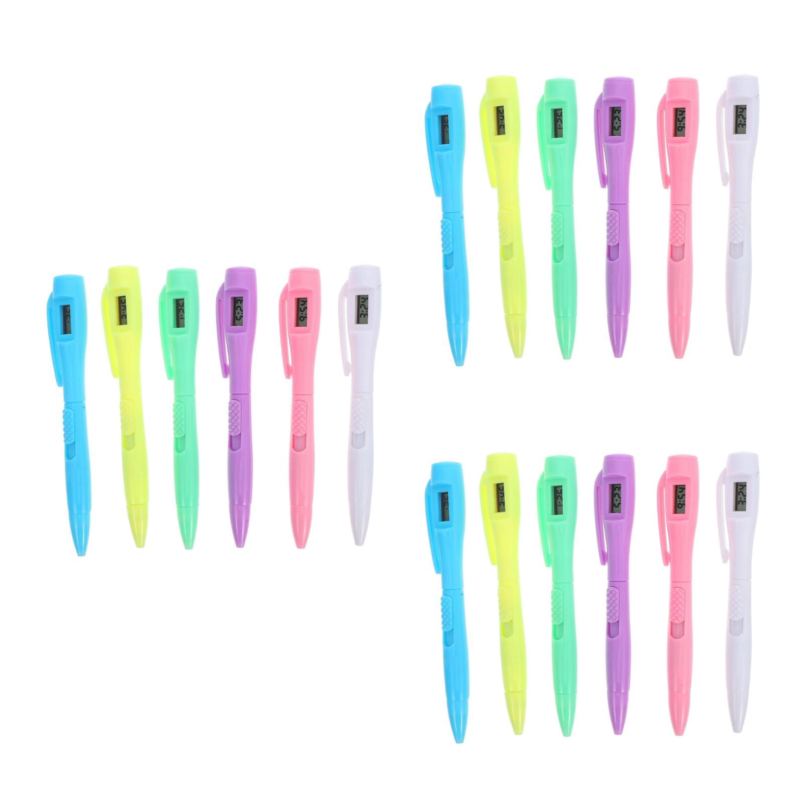 UPGRATOR WORGEOUS 18 pcs Ballpoint Pen with Digital Watch Timer Time ...