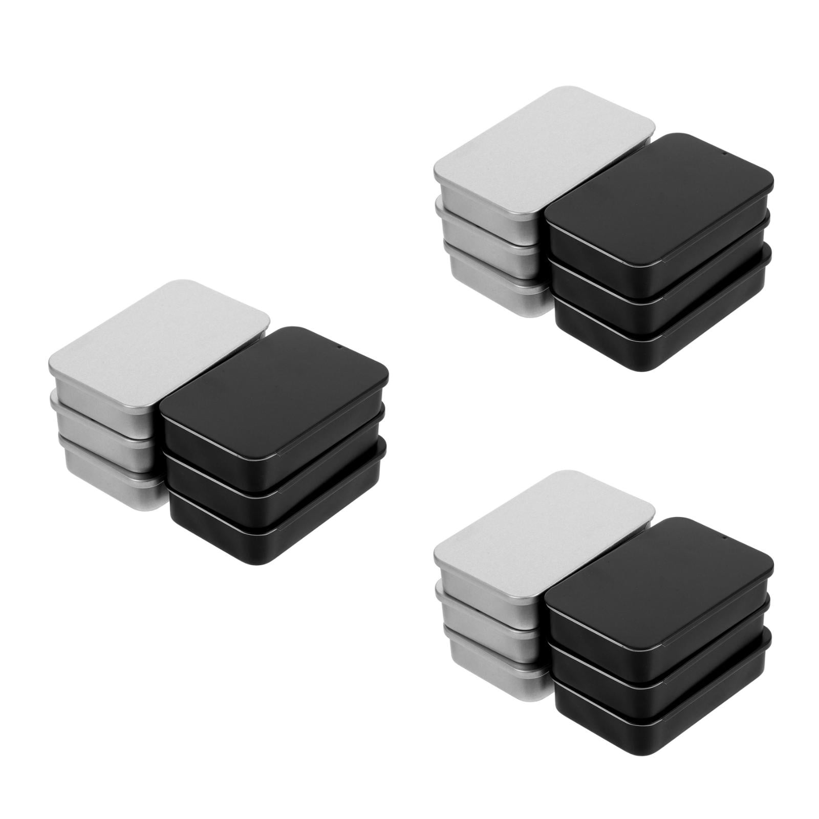 Hemoton 18 pcs Black Metal Credit Card Id Card Push Pull Box Business ...