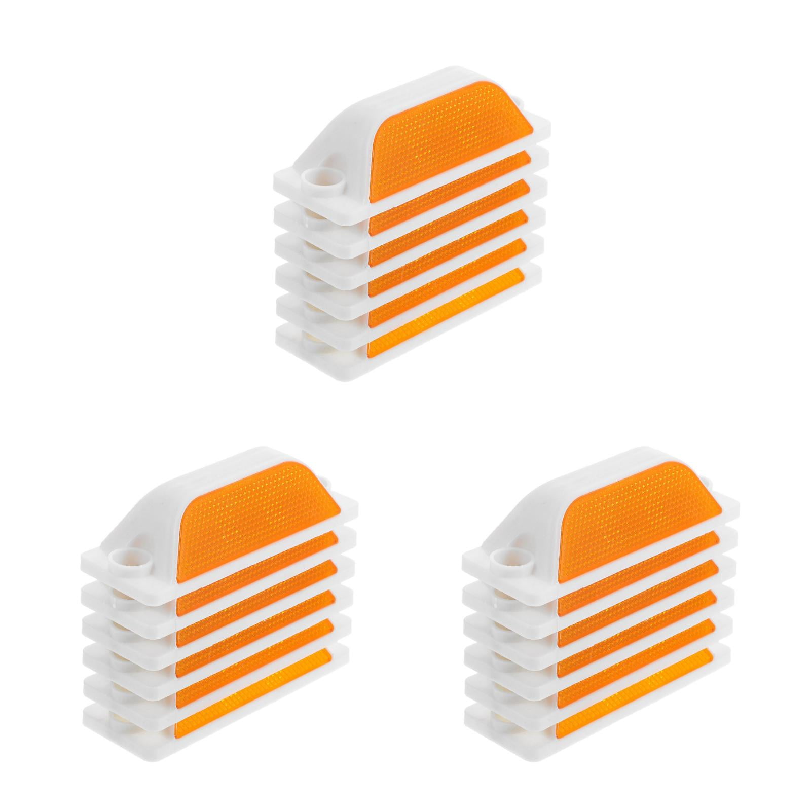 UPGRATOR Traffic Safety Reflectors Acrylic 18Pcs 4.6X1.7X1.2In For Road ...