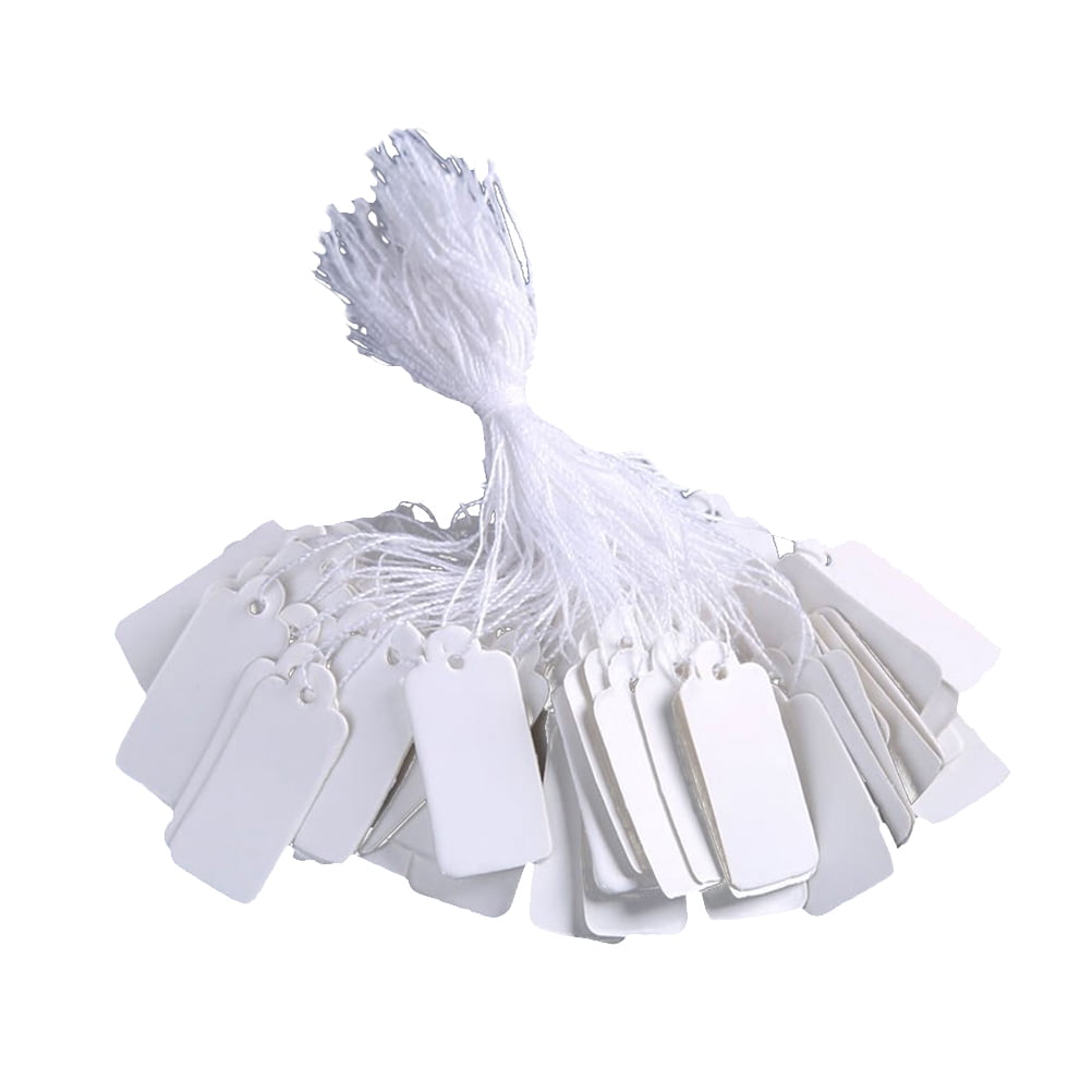 HEMOTON 190PCS White Marking Tags with Hanging String, Price Labels ...