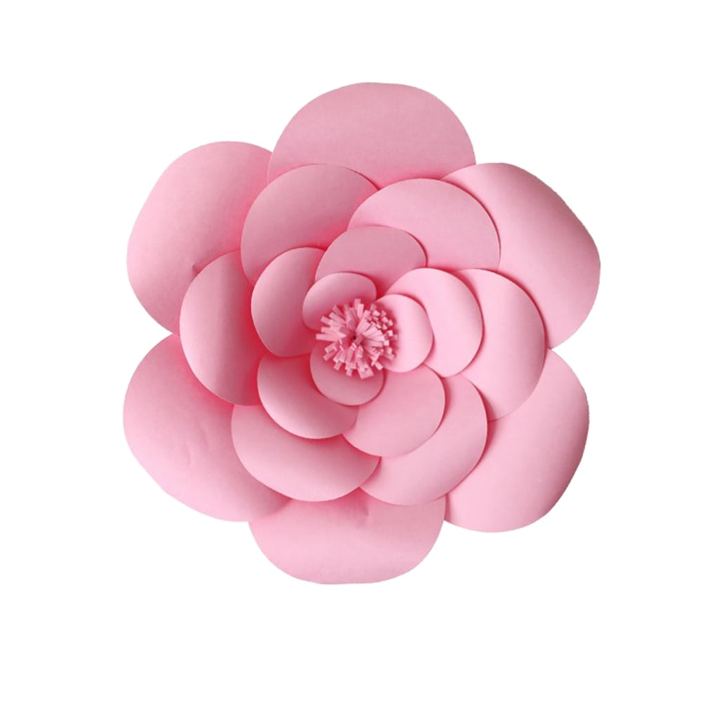 Hemoton 1PC 20cm 3D Paper Flower Wall Decor for Party Home Wedding ...