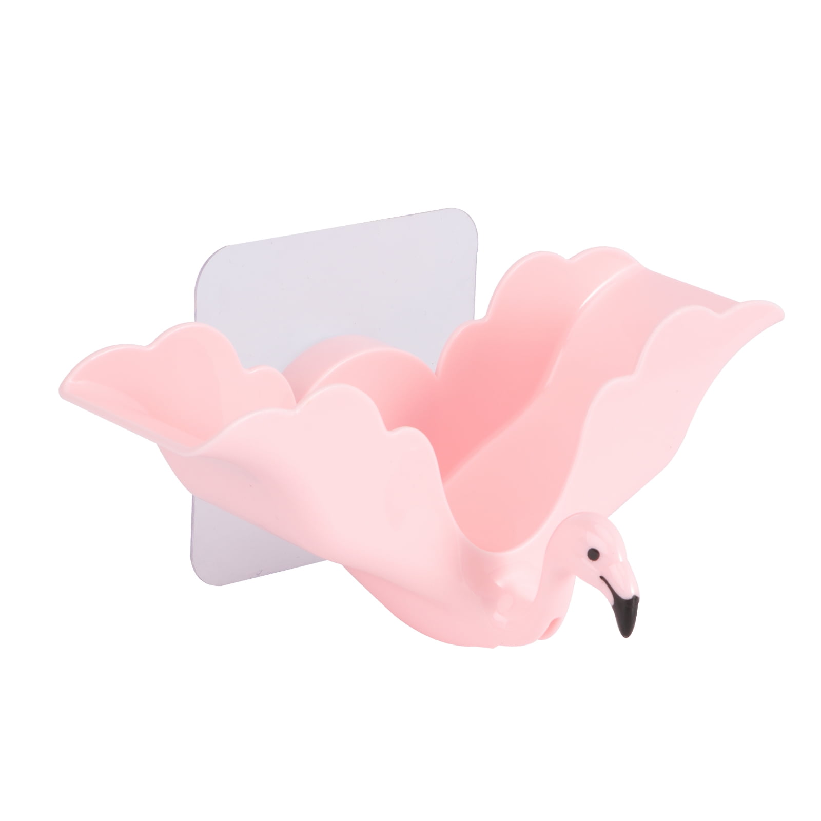 HEMOTON Wall Mounted Soap Holder Free Punching Soap Dish Flamingo Soap Dish Size 1 Pink ...