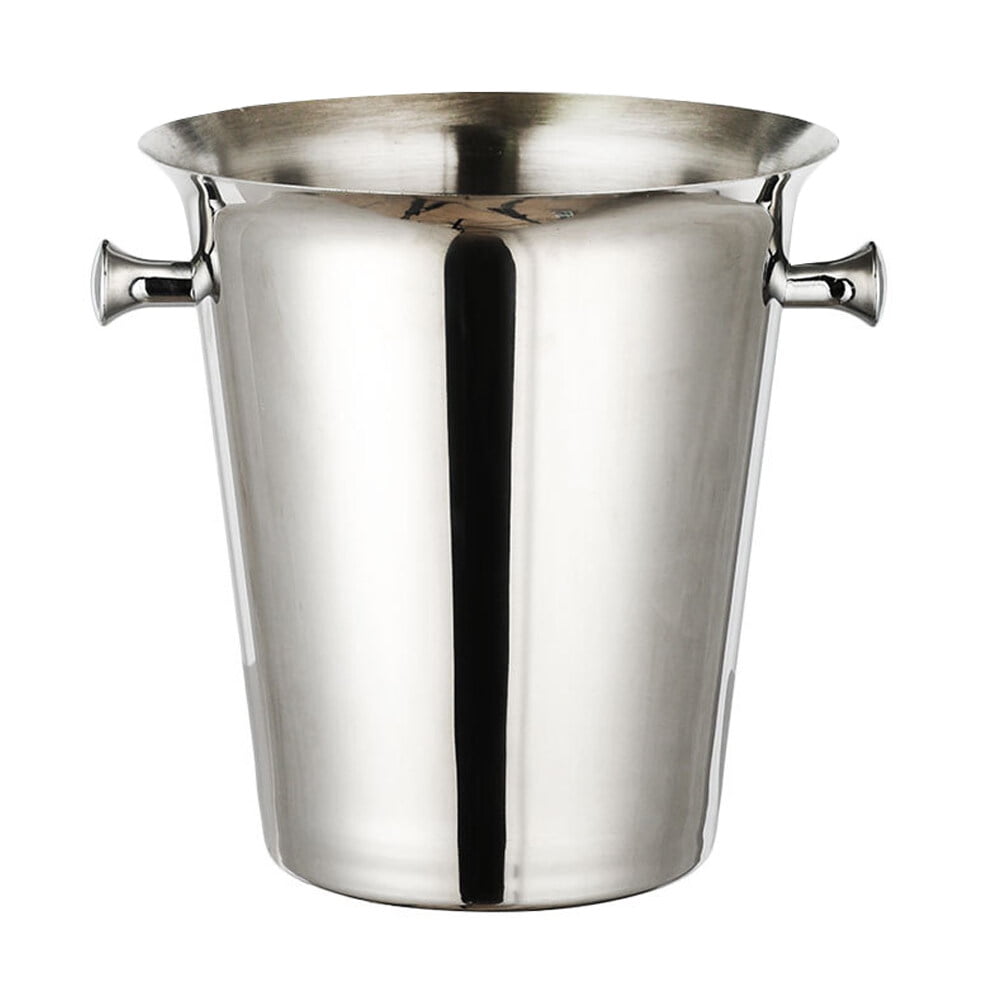 Hemoton 1Pc Ice Bucket Stainless Steel Ice Cooler Bar Ice Chiller with ...