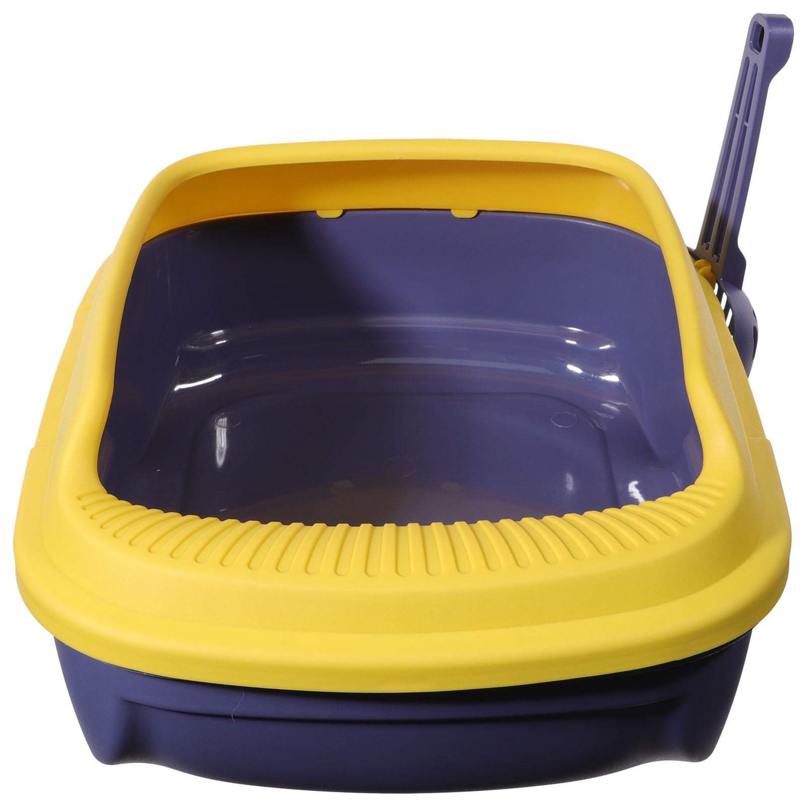 Hemoton 1Pc In Type Litter Pan Cat Feed Spatula Cat Ears Semi-closed ...