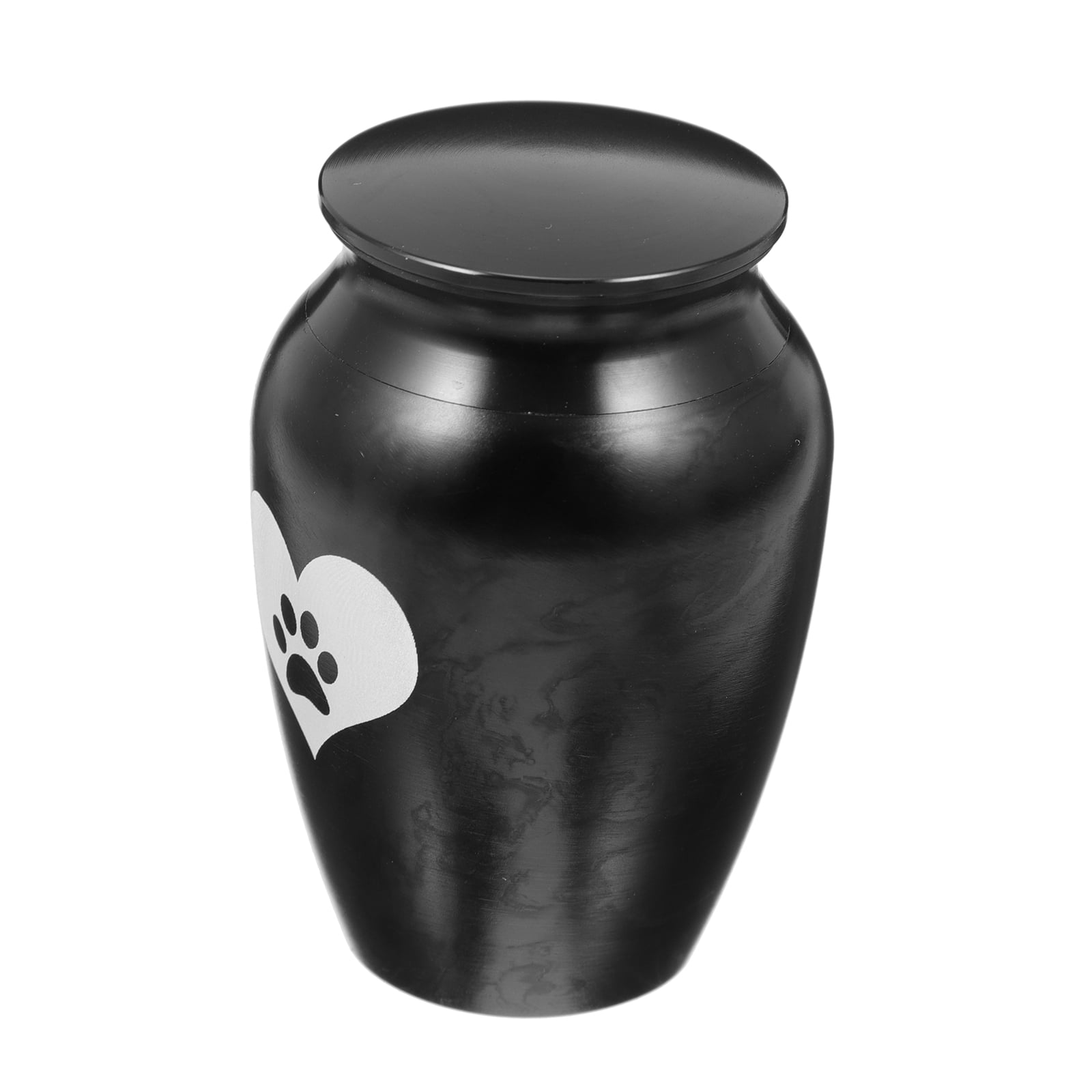 RENACLIPY Pet Cremation Urn Funerary Bone Ash Container Black Stainless ...