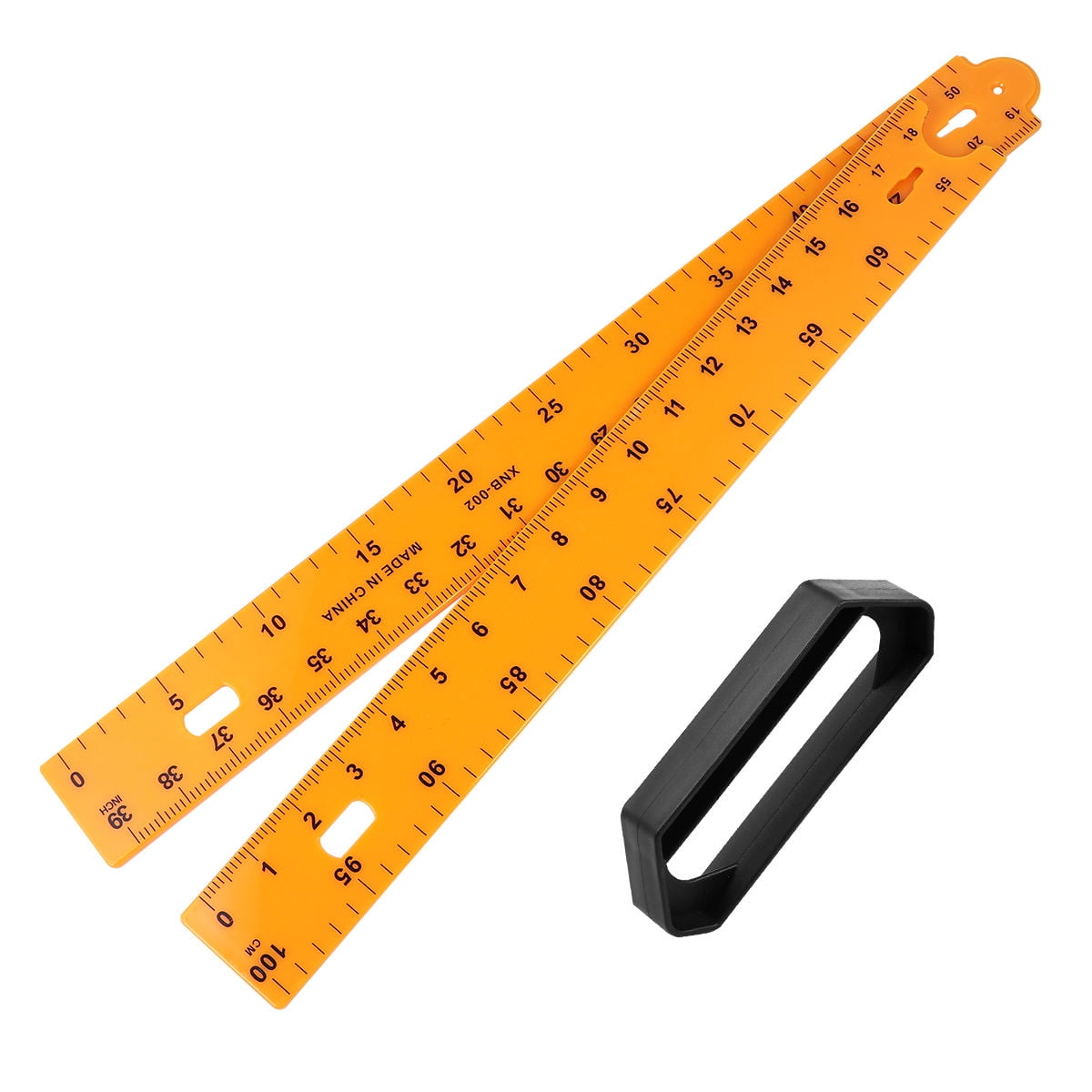 Hemoton 1pc Measuring Tool Plastic Ruler Yellow Sectional Ruler Math ...