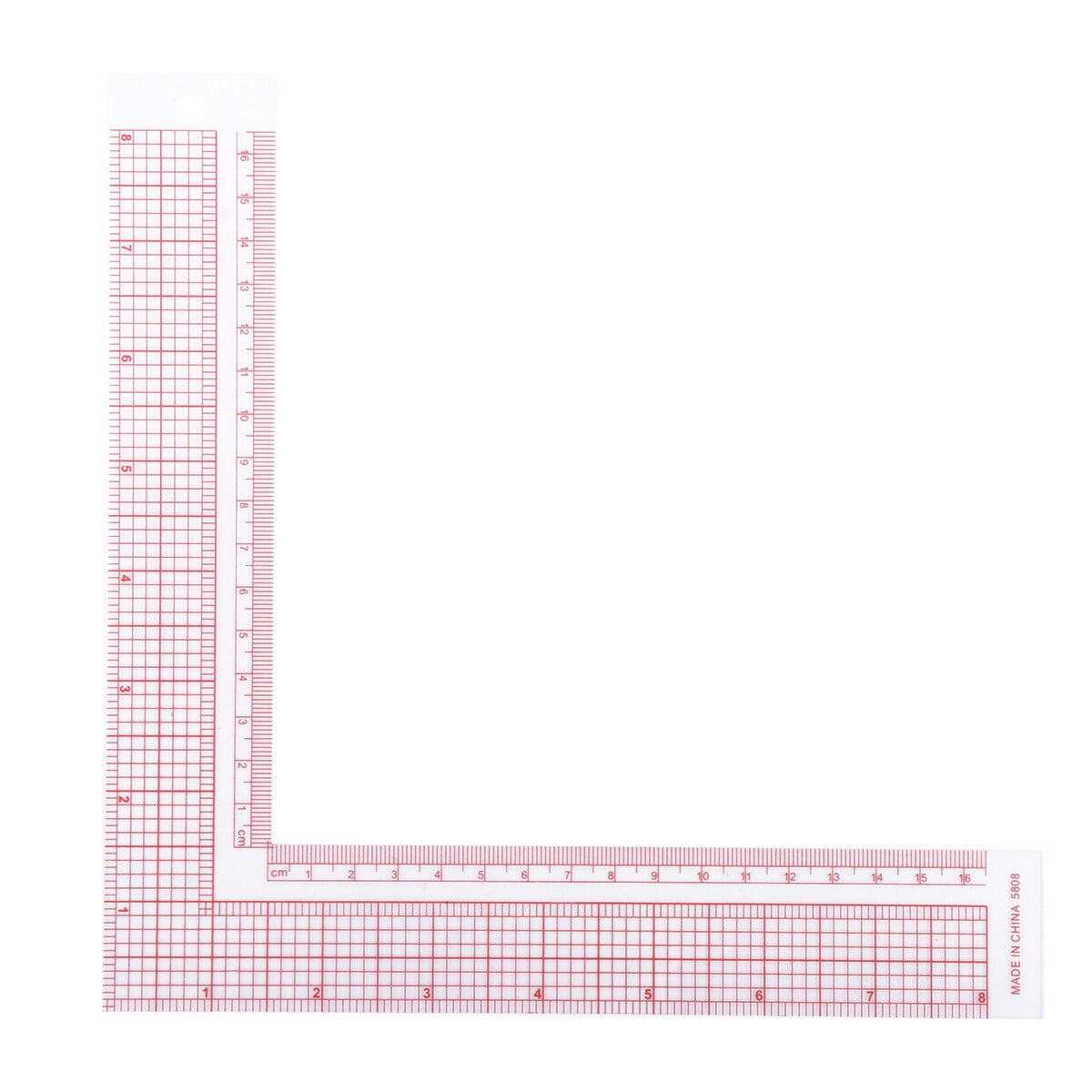 RENACLIPY 1Pack Red Plastic Sewing Ruler for Tailoring and Design ...