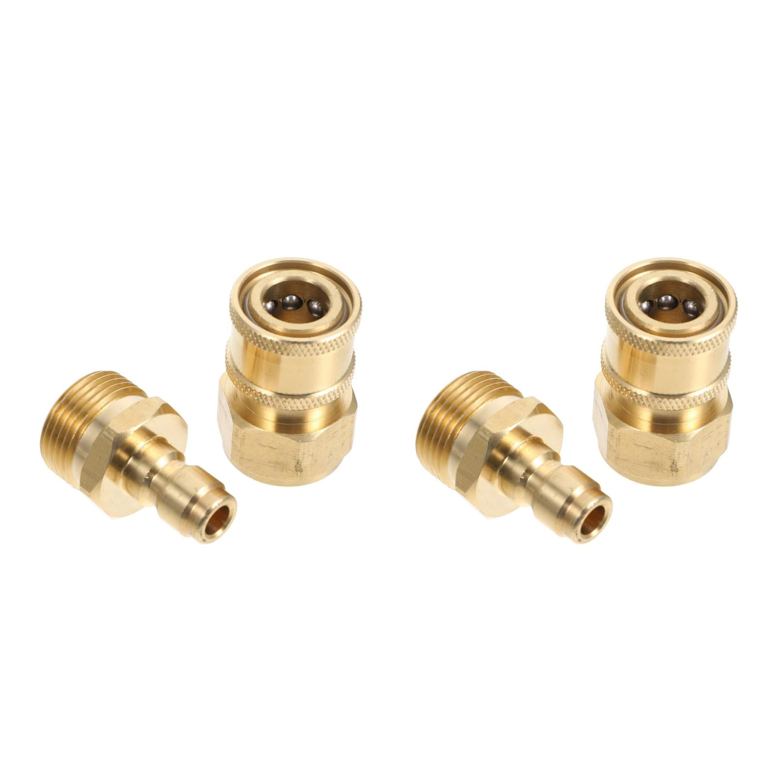 Hemoton 2 Pairs Pressure Washer Adapter Set Quick Disconnect Kit Male ...