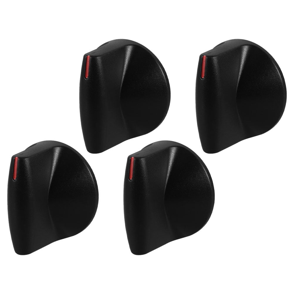 Hemoton 2 Pairs Universal Gas Stove Knob Switch Replacement Black ...