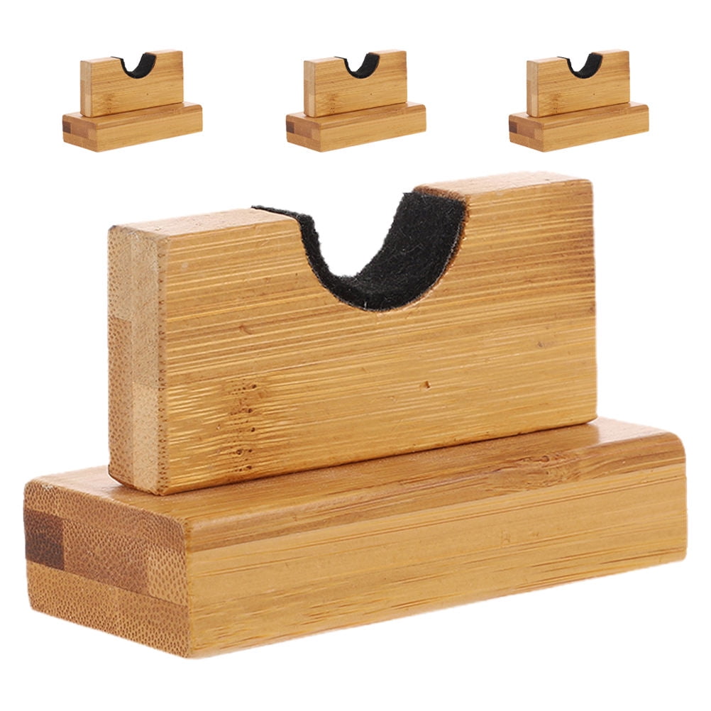 Hemoton 2 Pairs of Baseball Bat Holder Wooden Bat Display Rack Tabletop ...