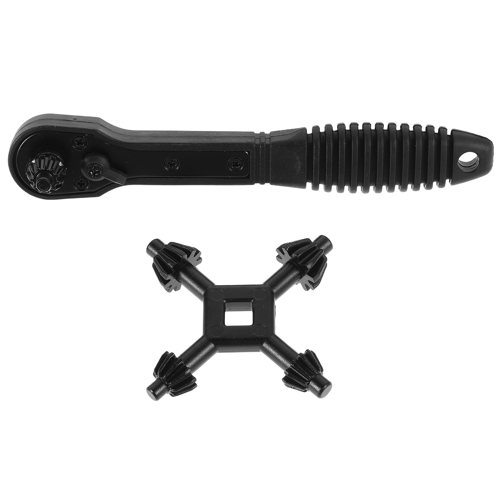 SOPOTUTU 2Pcs Drill Chuck Key Wrench Set Black Ratchet Hand Tool for ...