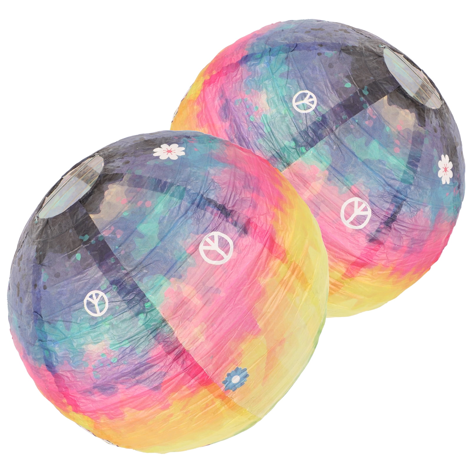 Hemoton 2 Pcs Festoon Groovy Party Decorations Tie Dye Lantern Baby ...