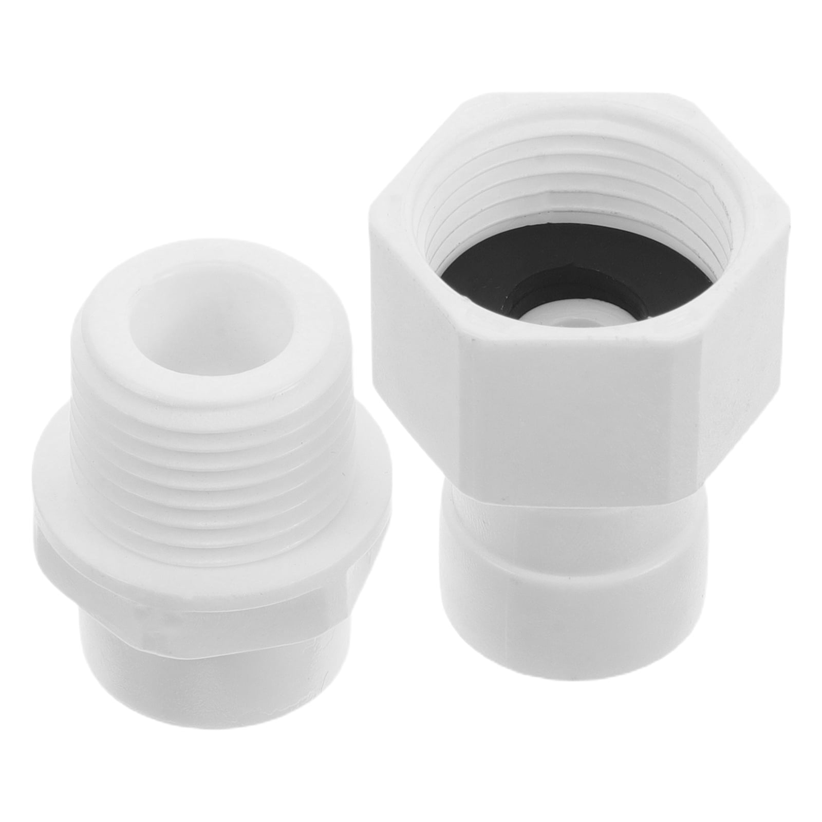 Hemoton 2 Pcs Hose Bib Quick Connect Adapter Thread Push To Connect ...