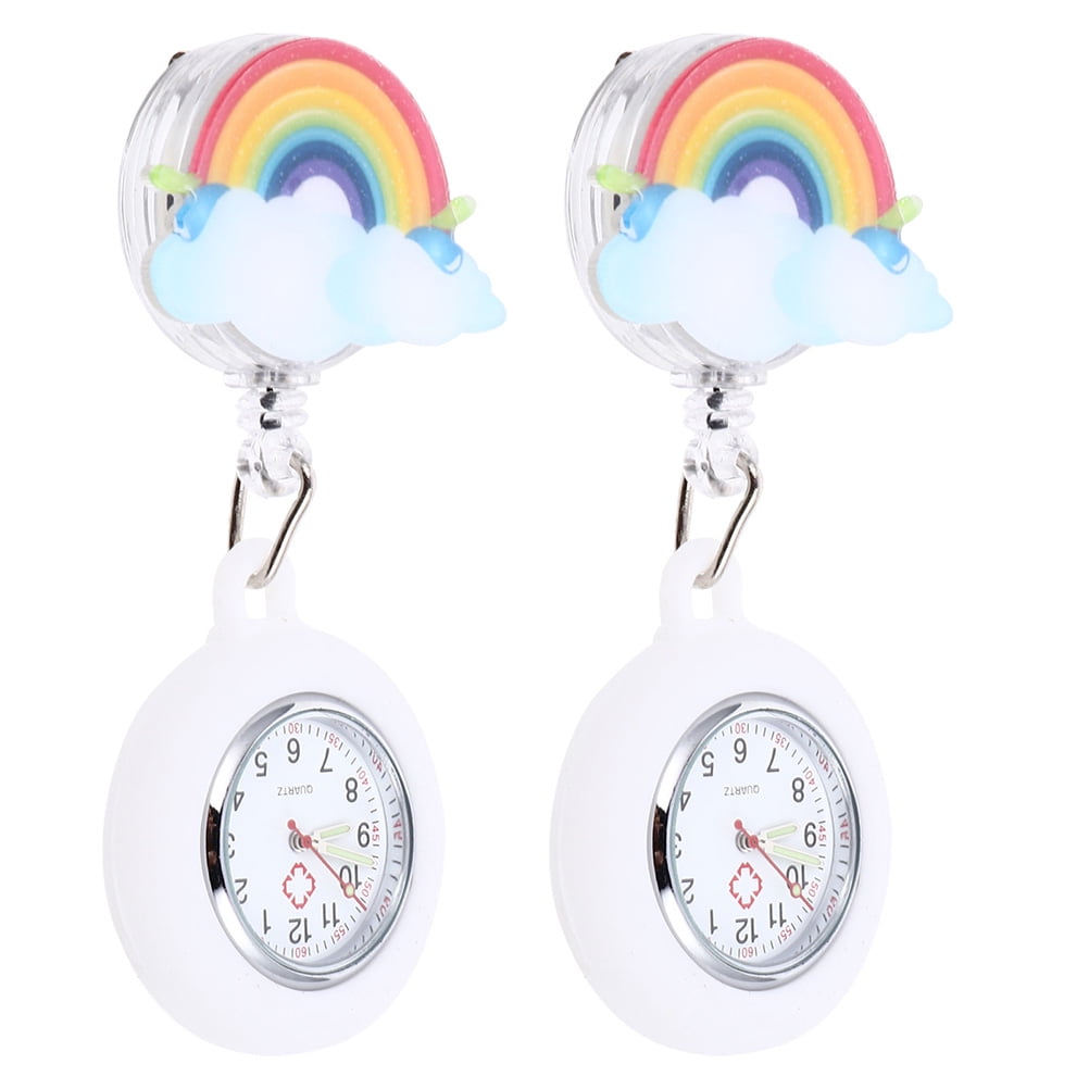 Hemoton 2 Pcs Portable Watch for Doctors Funky Cartoon Pocket Watches ...