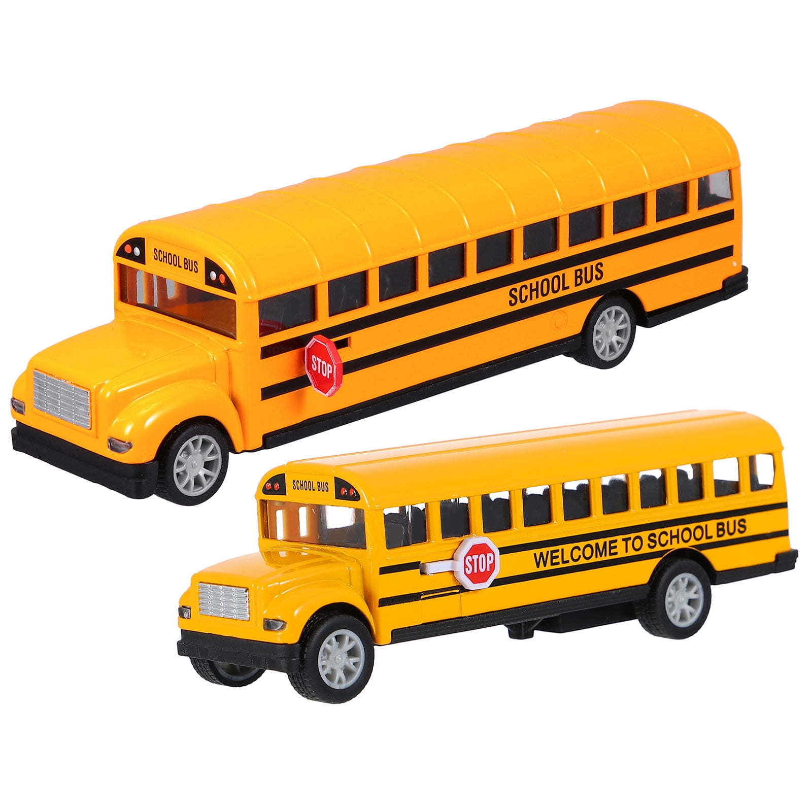 Hemoton 2 Pcs Remote Control School Bus Model Toy for Kids - Walmart.com