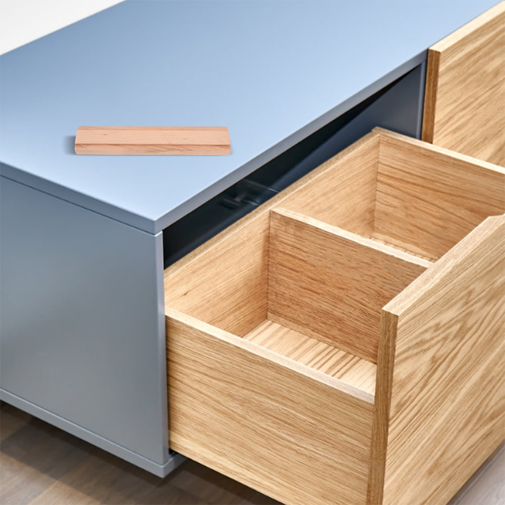 Hemoton 2 Pcs Solid Wood Drawer Slides Glide For Smooth Operation Easy ...