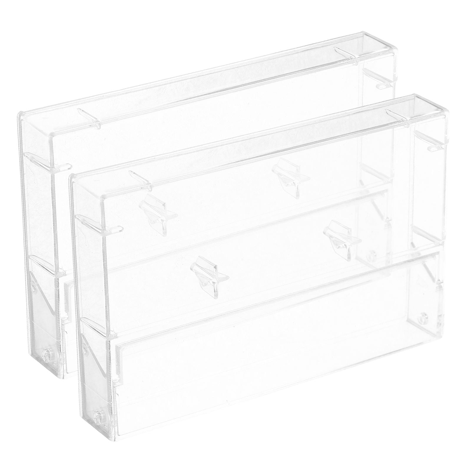 Hemoton 2 Pcs Tape Storage Box 10.80X7.00X1.60CM Transparent - Walmart.com