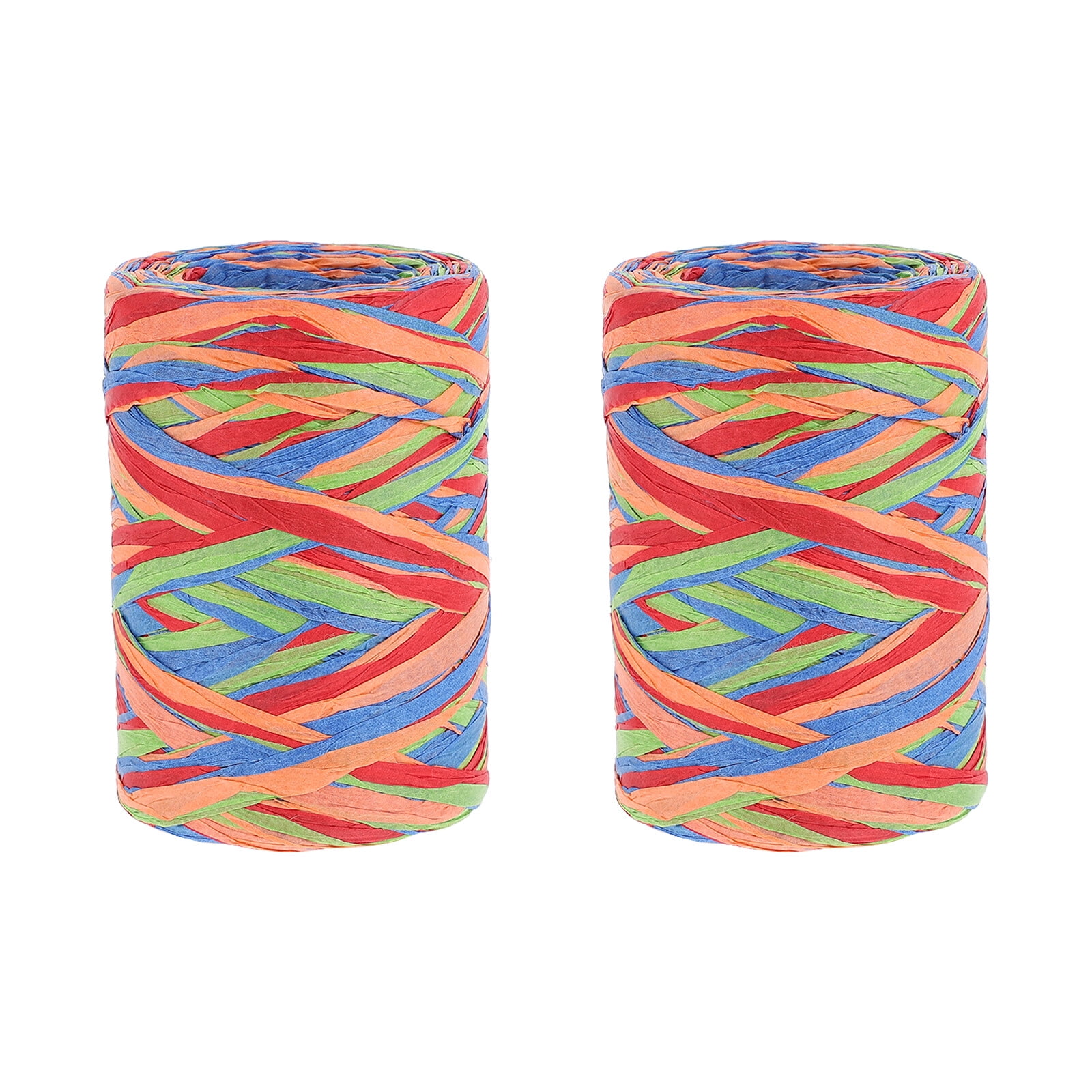 Hemoton 2 Rolls Raffia Paper Ropes DIY Decorative Gift Wrapping Paper ...