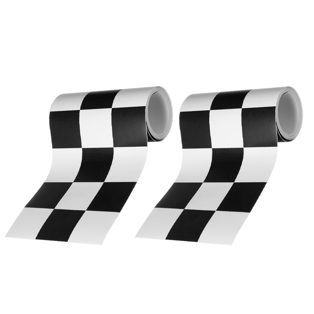 Hemoton 2 Rolls Waterproof Wallpaper Border Checkerboard Wall Border ...