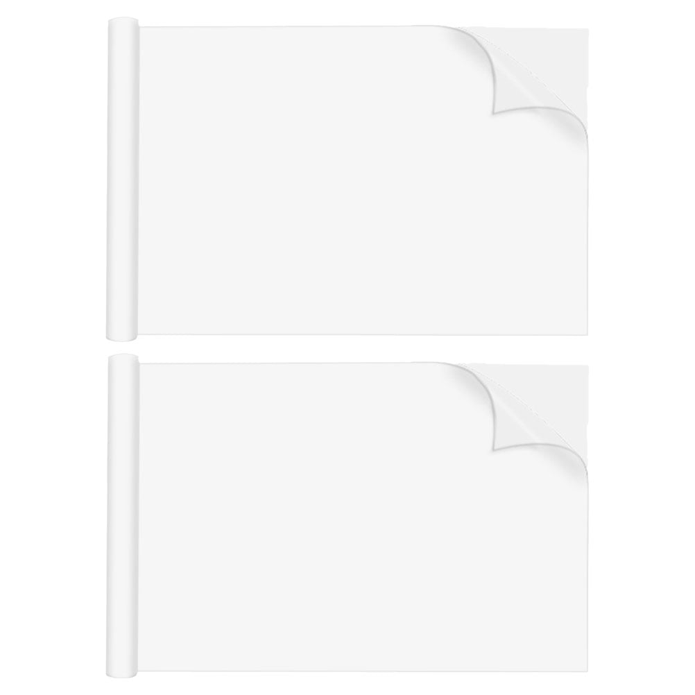 Hemoton 2 Rolls Whiteboard Sticker Roll For Wall Static Cling Erasable ...