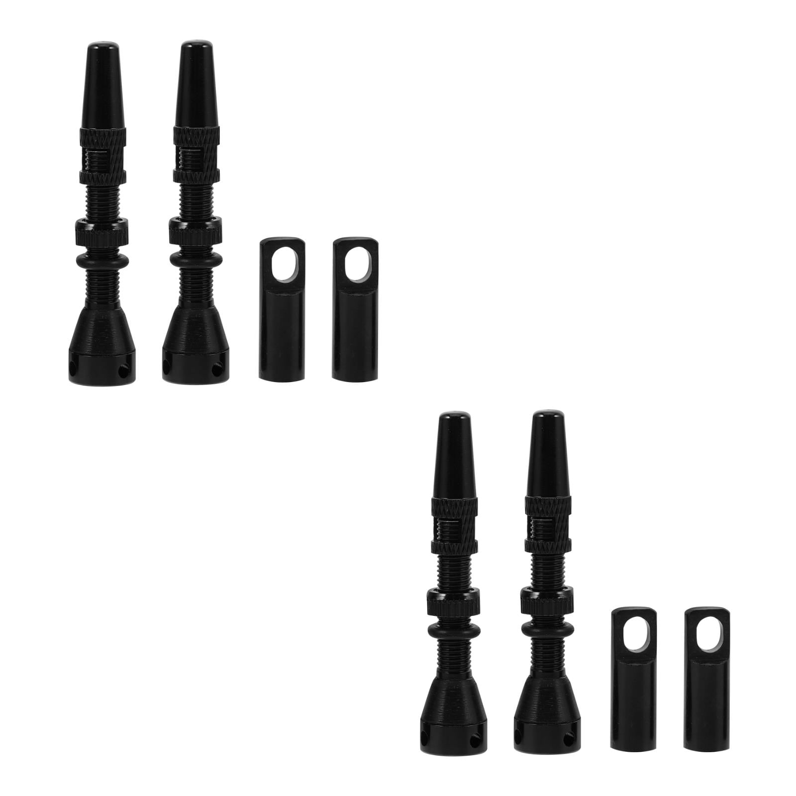 Hemoton 2 Sets Aluminum Alloy Tire Air Stem Auto Tubeless Valve Stem ...