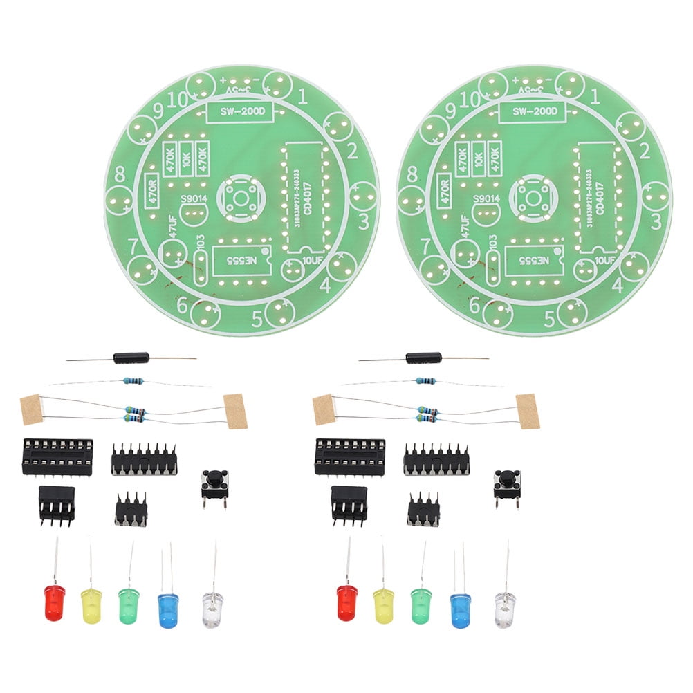 Hemoton 2 Sets Beginner Soldering Kit Training Board Components ...
