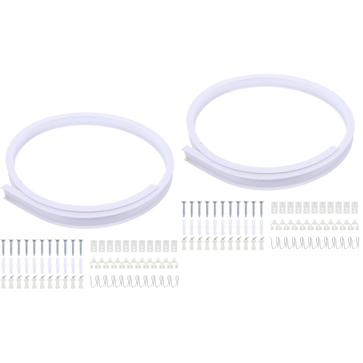 Hemoton 2 Sets Bendable Ceiling Curtain Track Curtain Rail Ceiling ...