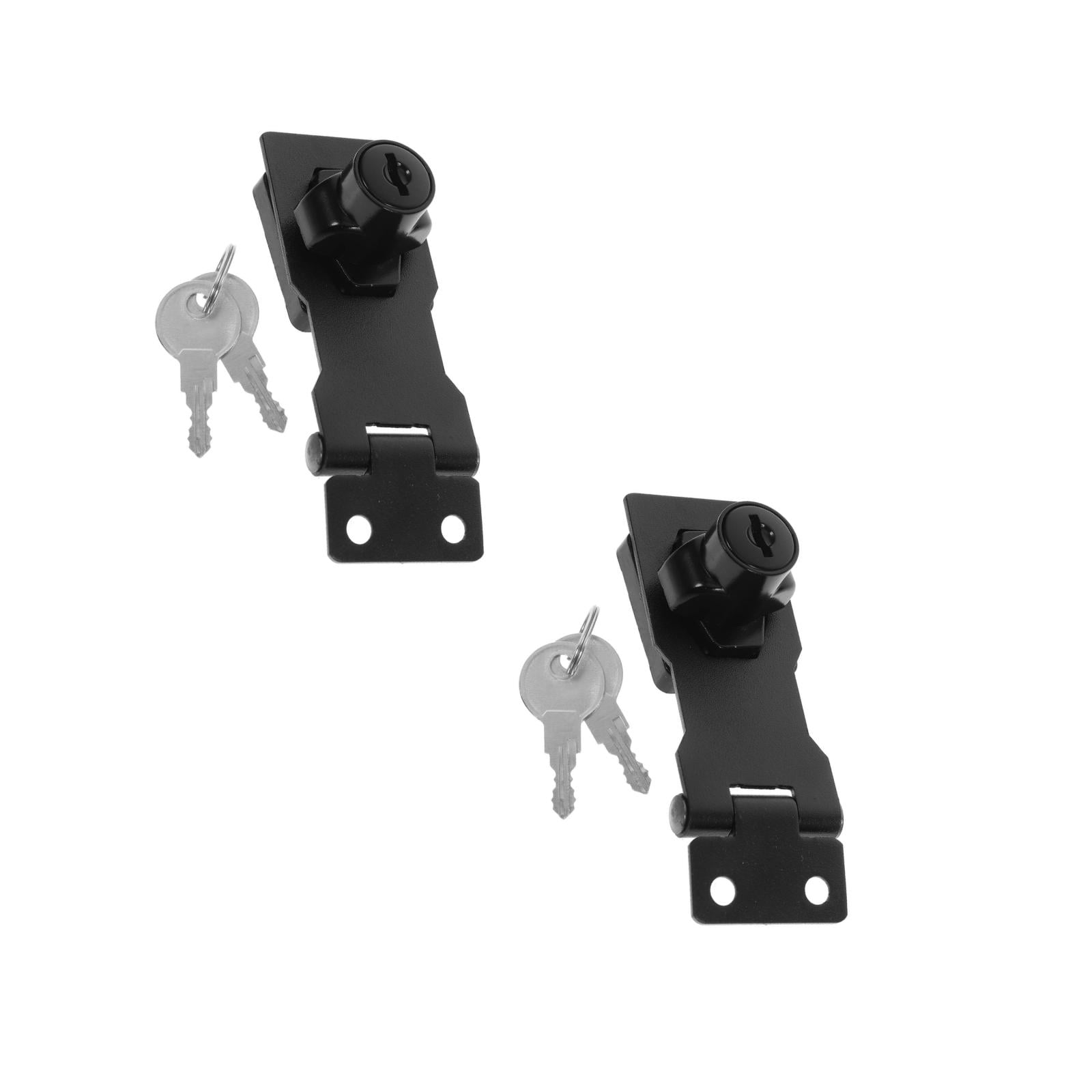 Hemoton 2 Sets Cabinet Lock With Keys Metal Drawer Lock For Household ...
