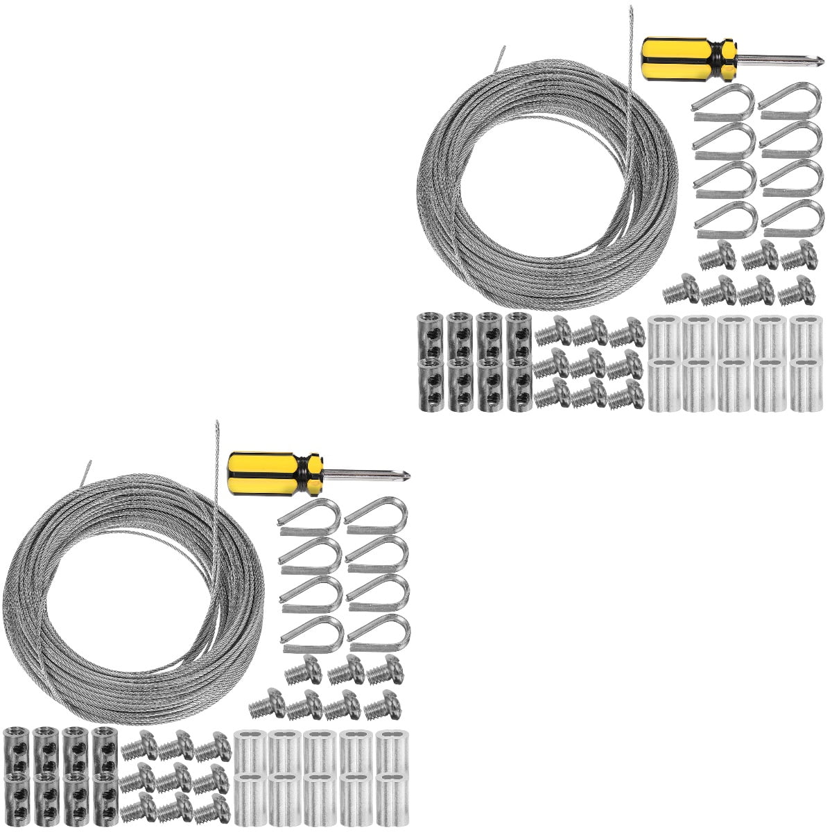 Hemoton 2 Sets Cable Railing Kit Wire Thimble Hanging Wire Rope Thimble ...