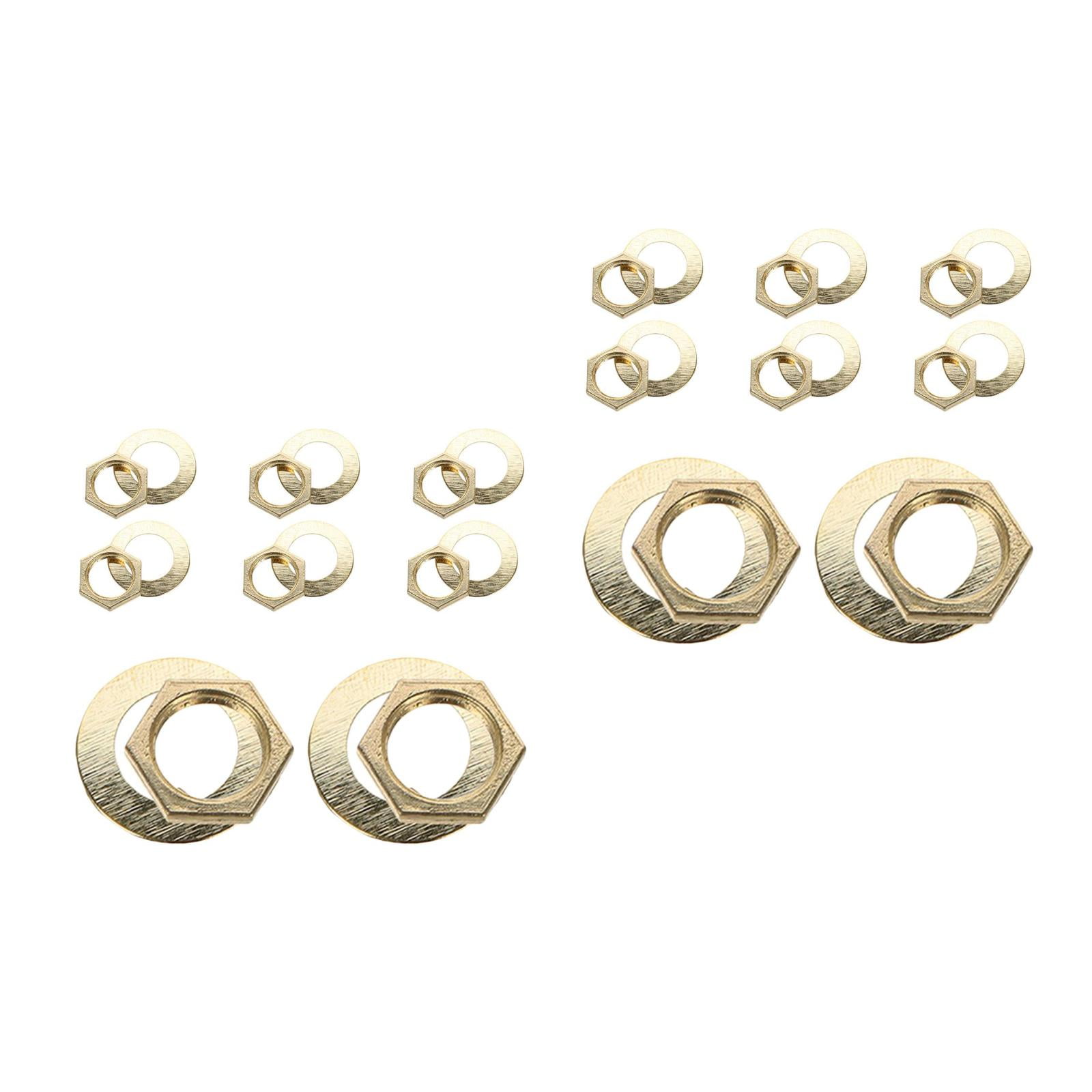 SOPOTUTU Clock Repair Kit 2 Sets Metal and Rubber Nuts and Washers for ...