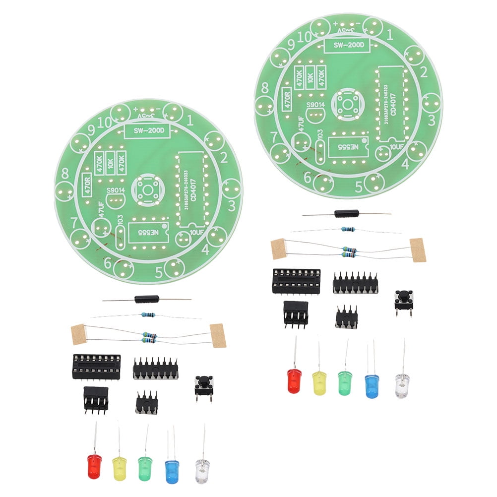 Hemoton 2 Sets DIY Soldering Training Kit Components Soldering Practice ...