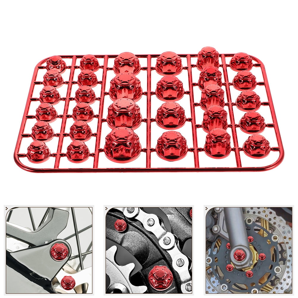 Hemoton 2 Sets Engine Bolt Caps For Motorcycle Modification Decorative ...